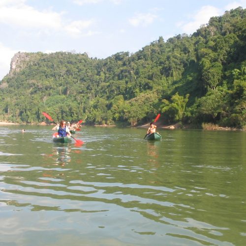 Kayak Nam Ou River Manifa Travel Luang Prabang Laos Tour Company